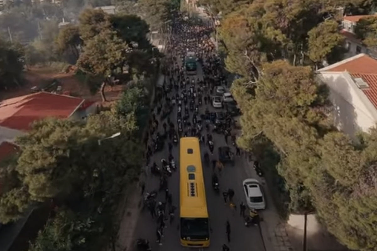 Το VIDEO της ΑΕΚ με πλάνα από drone από την κοσμοσυρροή στο ξενοδοχείο ...