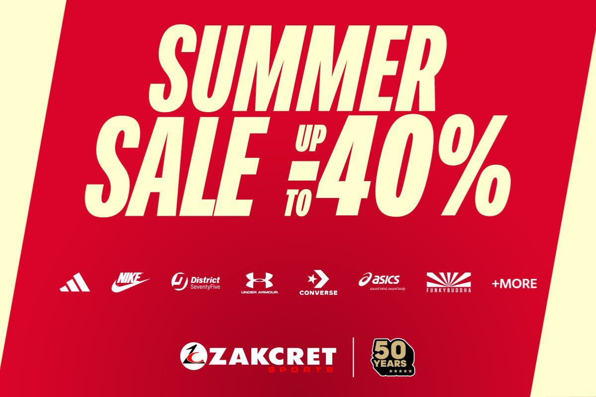 Summer sales έως -40% στα ZAKCRET Sports: Ετοιμάσου για το πιο hot ...
