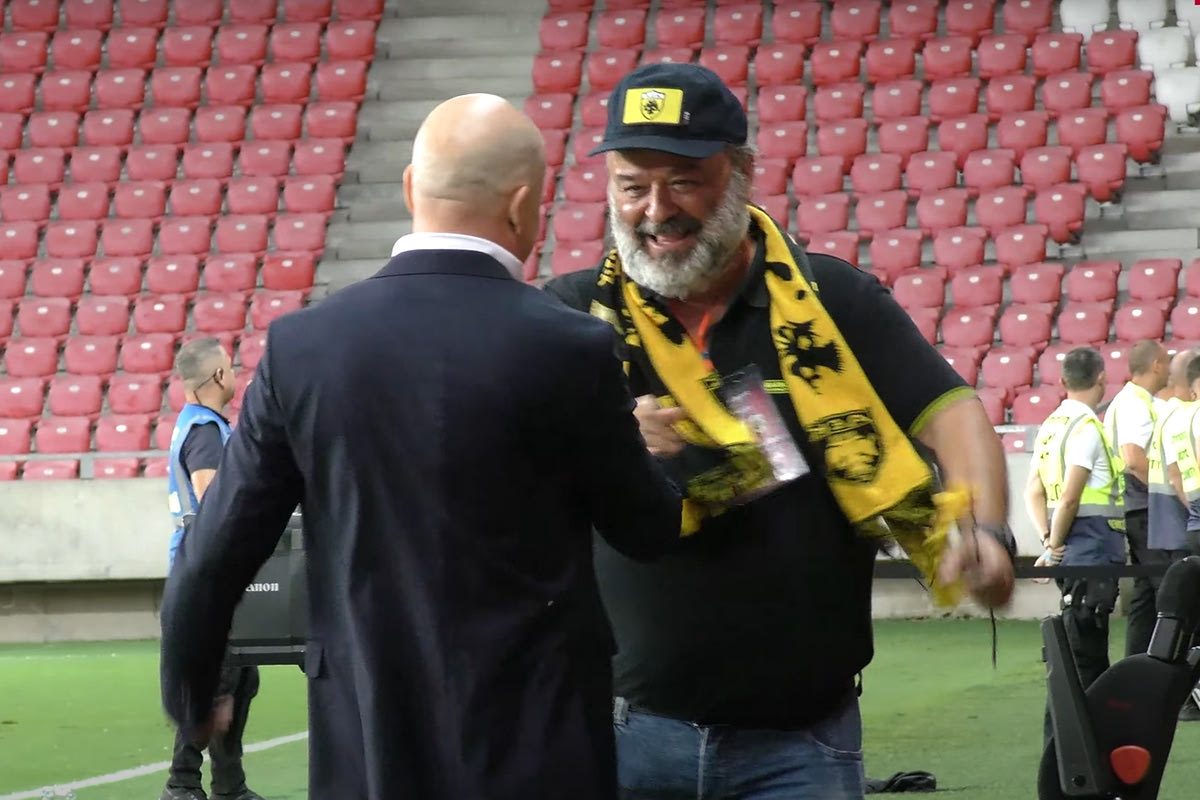 ΑΕΚ: Η θερμή χειραψία του Ηλιόπουλου με τον Νίκολιτς και τα απανωτά ...